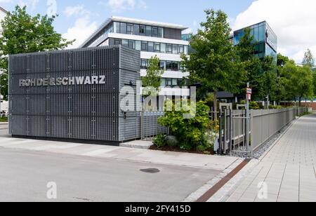 Munich, Germany. 25th May, 2021. The headquarters of the Rohde ...