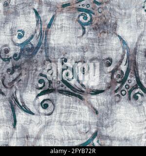 Seamless grungy tribal ethnic rug motif pattern Stock Photo - Alamy