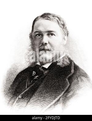 Chester A Arthur, 21st President of the United States of America, (1901 ...