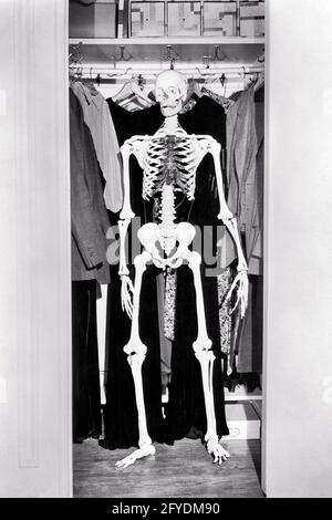 Skeleton in the closet Concept Stock Photo - Alamy