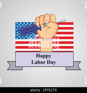Labor Day USA. First Monday of September. Colors national flag ...