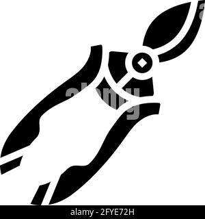 secateurs for cutting house plant branch color icon vector illustration ...