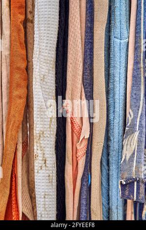 Old rag hanging on a line Stock Photo - Alamy