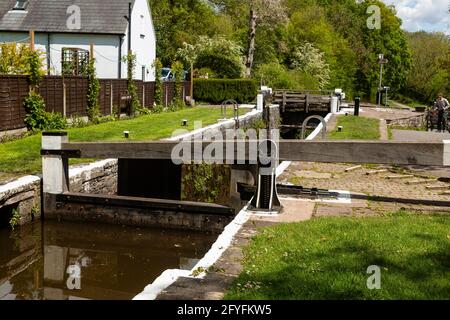 Brynich Lock on Monmouthshire and Brecon Canal in Brecon Beacons ...