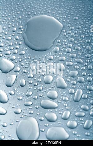 water drops on metallic surface Stock Photo - Alamy