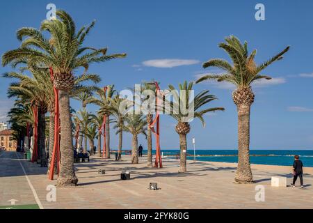 Promenade at Playa del Forti, Vinaros, Costa del Azahar, Castellón ...