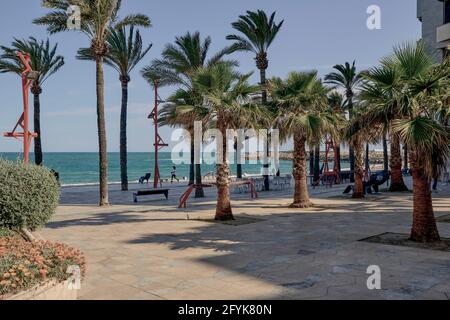 Promenade at Playa del Forti, Vinaros, Costa del Azahar, Castellón ...