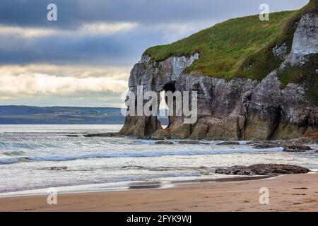 White Rocks Arch. Causeway Coastal Route. Antrim County, Northern ...