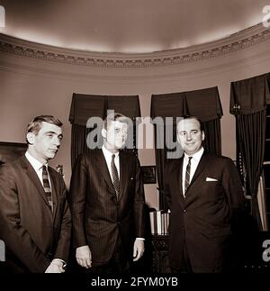President John F. Kennedy with Rupert Murdoch and Zell Rabin Stock ...