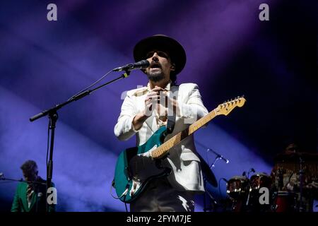 Pedro Taborda 'Tatanka', the vocalist of The Black Mamba band performs ...