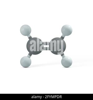Ethene molecule, illustration Stock Photo - Alamy