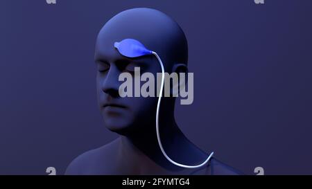 Forehead pulse oximeter, illustration Stock Photo - Alamy