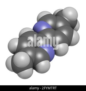 Abametapir head lice treatment drug molecule, illustration Stock Photo ...