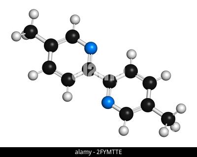 Abametapir head lice treatment drug molecule, illustration Stock Photo ...
