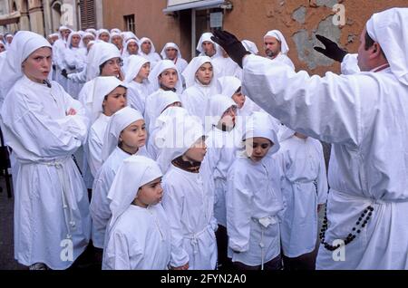 Italy, Sarinia, Cagliari, Holy Week, Easter procession Stock Photo - Alamy