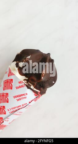 Jattis ice cream on a marble background Stock Photo - Alamy