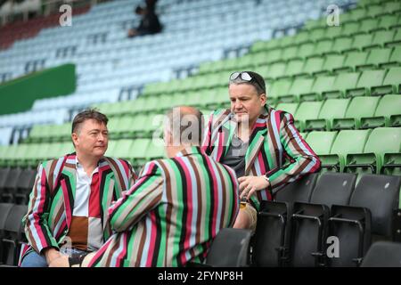 Bath Rugby fans ahead of the Gallagher PREM match at The Recreation ...