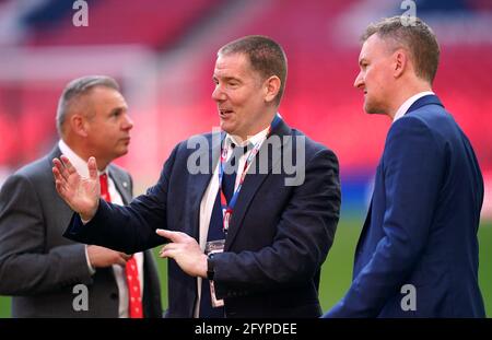 Brentford owner Matthew Benham celebrates promotion to the Premier ...