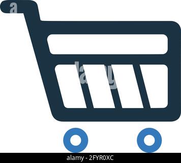 E-commerce, shopping cart icon. Simple vector illustration for various ...