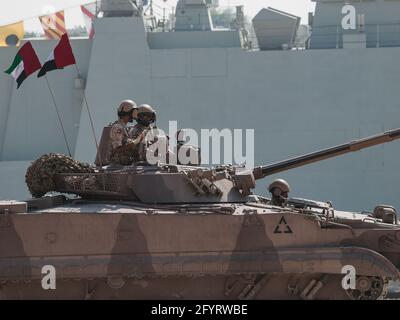 Abu Dhabi, UAE - Feb.20.2013: UAE Armed forces BMP-3 IFV (Infantry ...