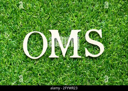 Alphabet letter in word OMS (Abbreviation of Order management system or ...