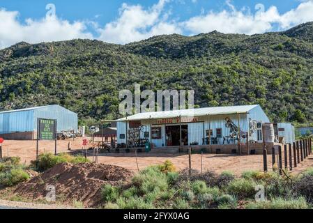 AMALIENSTEIN, SOUTH AFRICA - APRIL 6, 2021: Entrance to the ...