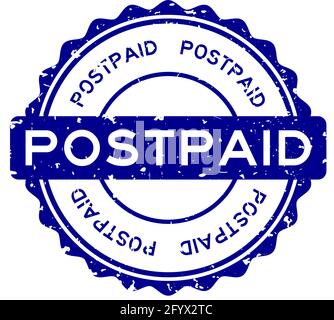 paid blue round stamp Stock Vector Image & Art - Alamy
