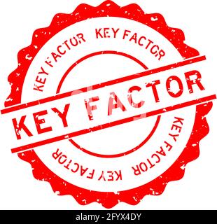 Grunge red key factor word square rubber seal stamp on white background Stock Vector Image & Art ...