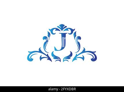 Monogram letters I. Floral alphabet . Monogram initials perfectly for ...
