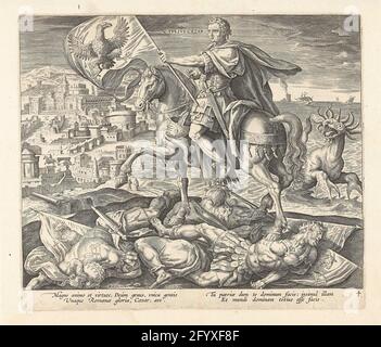 Julius Caesar as the fourth king from the vision of Daniël, Adriaen ...