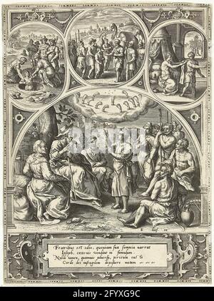 Bible, Joseph is sold by his brothers. Genesis 1, 37, 25, Moses, Old ...