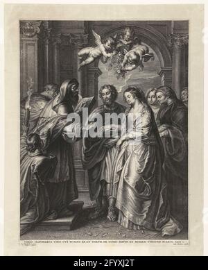 Maria and Joseph's marriage Stock Photo - Alamy