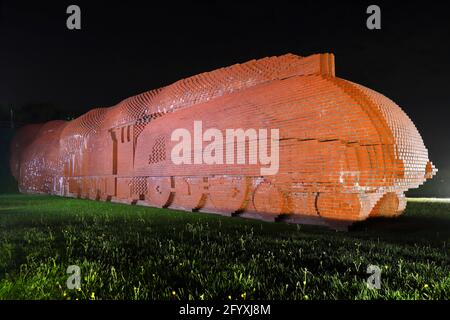 Darlington Brick Train located on the A66 Stock Photo - Alamy