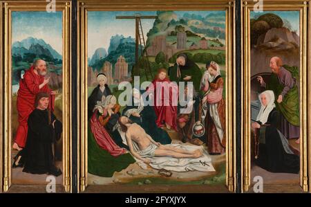 The Lamentation. The command of Christ by the Holy Women Stock Photo - Alamy