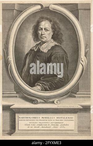 Portret Van de Schilder Bartolomé Esteban Murillo, Richard Collin ...