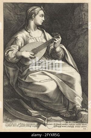 Terpsichore; The nine muses. A series of nine muses. Four rules Latin ...