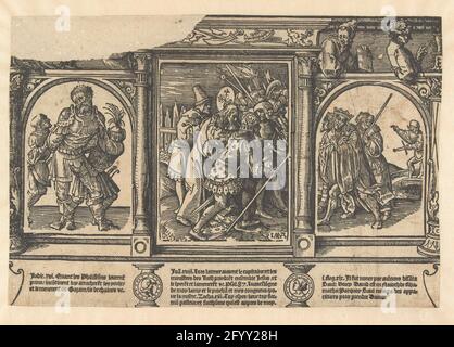 The capture of Christ, capture of Simson and the flight of David, Jacob ...