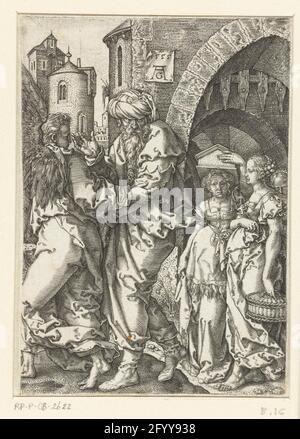 Lot leaves Sodom. Lot leaves the city of Sodom with his family, the ...