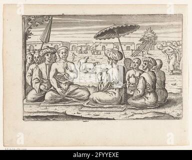 Javanese ship in Bantam, 1596, 1646 print Javanese ship in Bantam ...