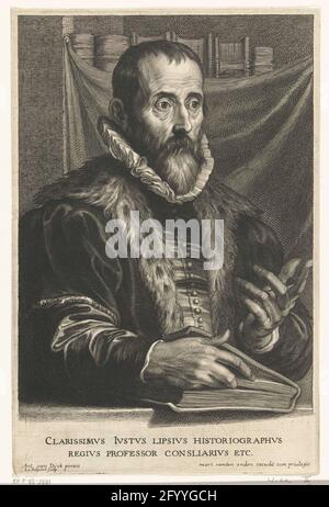 Portrait of Justus Lipsius; IVSTVS LIPSIVS. Portrait of Justus Lipsius ...