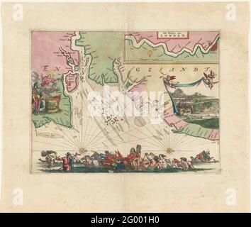 Map Of London 1667 Stock Photo - Alamy