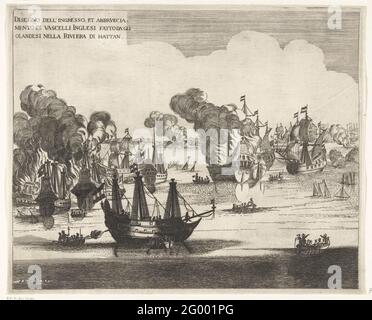 Dutch Ships in the Medway, June 1667 after 1672 by Willem Schellinks ...