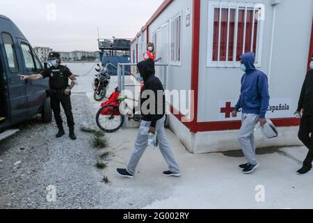 May 30, 2021: May 30, 2021 (Malaga) 19 immigrants of Moroccan origin ...