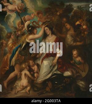 Allegory of Peace, Allegory of Peace. The seated female personification ...
