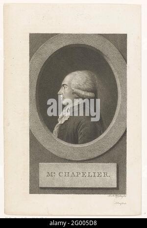 Portrait of Isaac Rene Guy le Chapelier, Lambertus Antonius Claessens ...