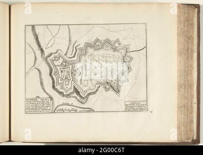 Map of Pinerolo; Pignerol. Map of the reinforcements to the Italian ...