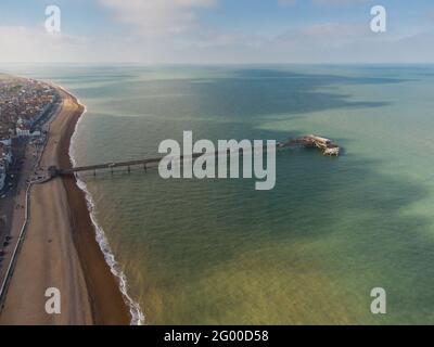 Aerial View of Deal Pier Stock Photo - Alamy