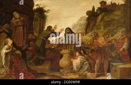 Paul and Barnabas are worshiped as gods in Lystra 17th century by ...