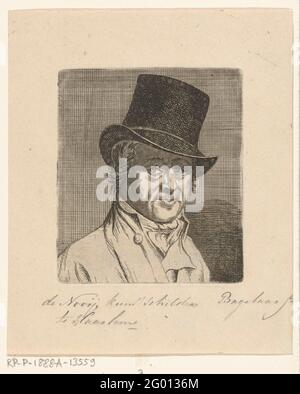 Portrait of wouter de nooy. Portrait of the painter Wouterus de Nooy ...