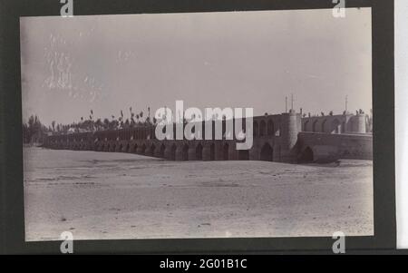 Bridge over the river Zendeh Rud, Isfahan, Persia, 1925 photograph ...